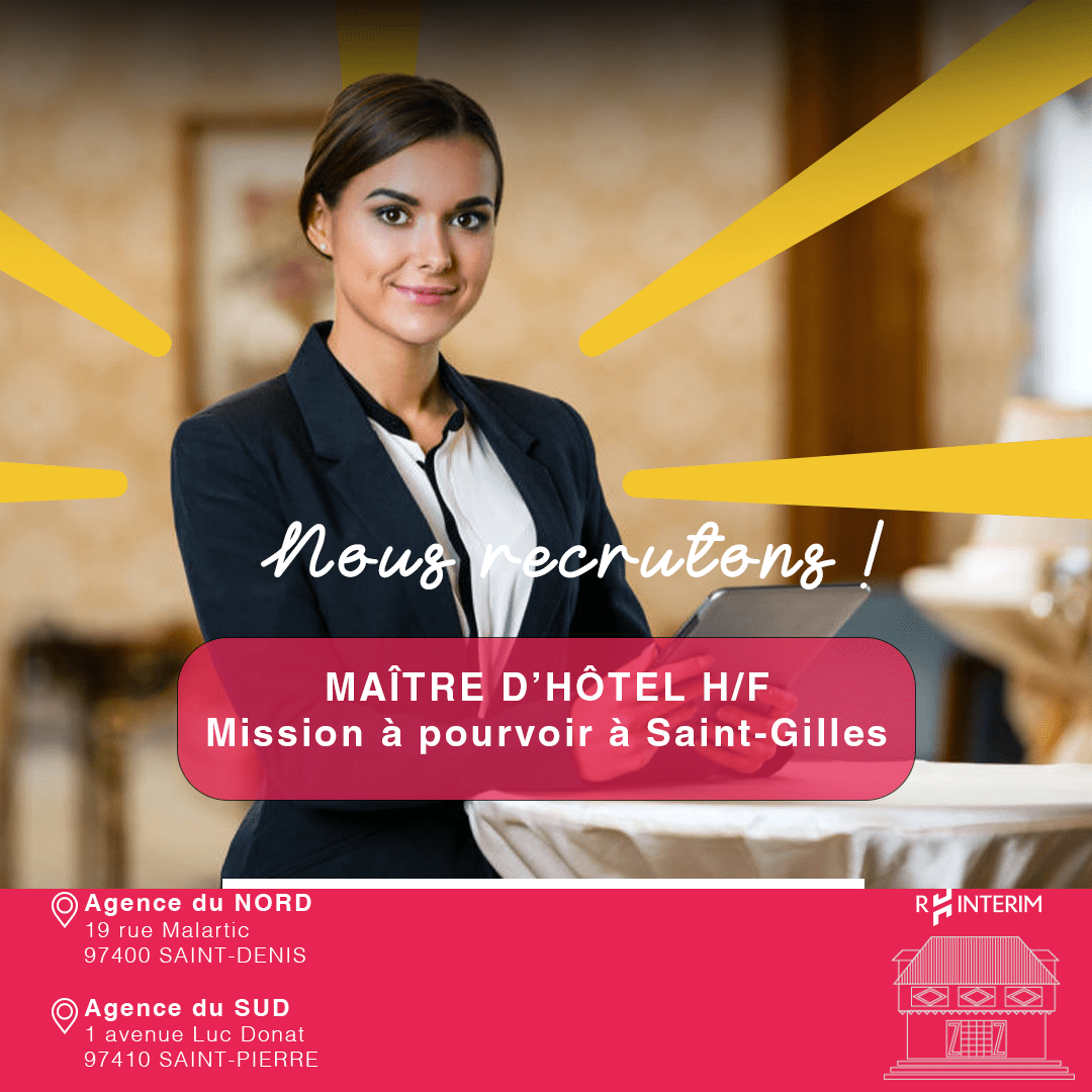 Maître d’Hôtel H/F à Saint-Gilles | RH INTERIM